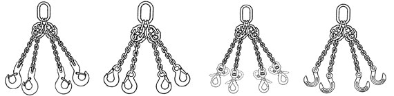 Four Legged Chain Slings | Canadian Lifting and Supplies